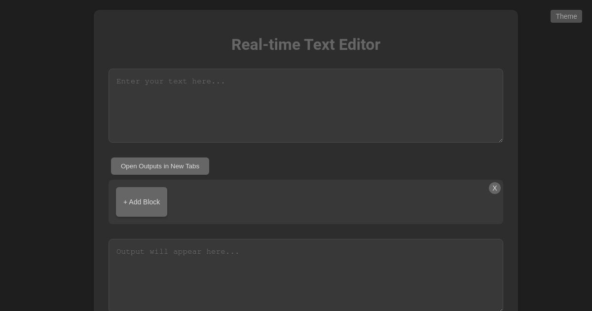 Real-time Text Editor