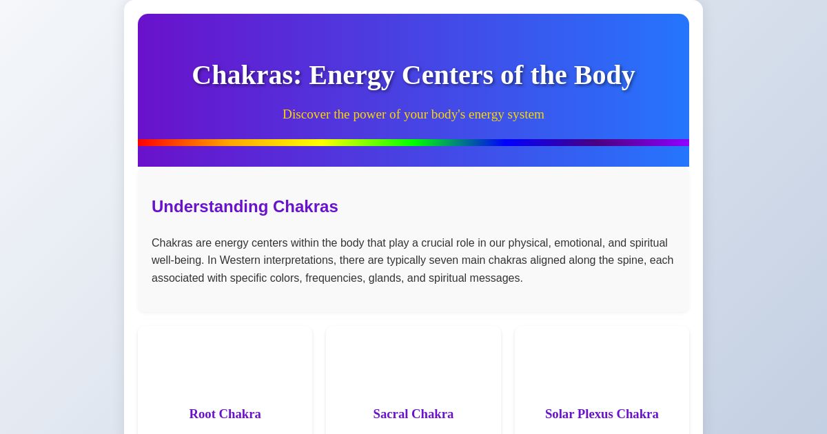 Chakras: Energy Centers of the Body - Illumination Secrets