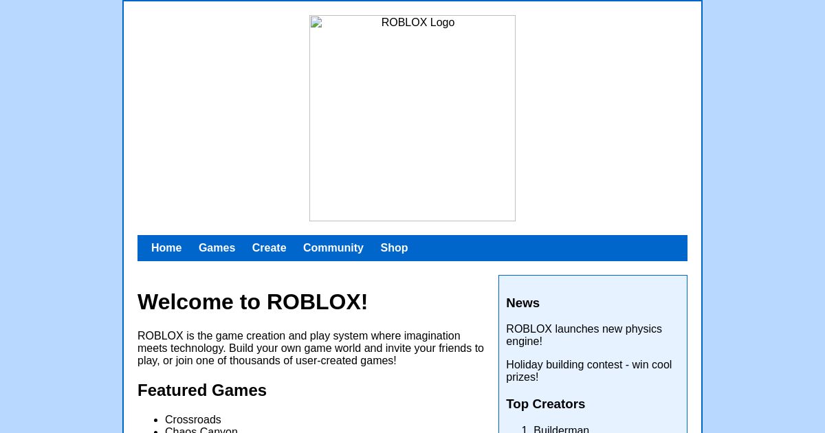 ROBLOX - Imagination Meets Technology
