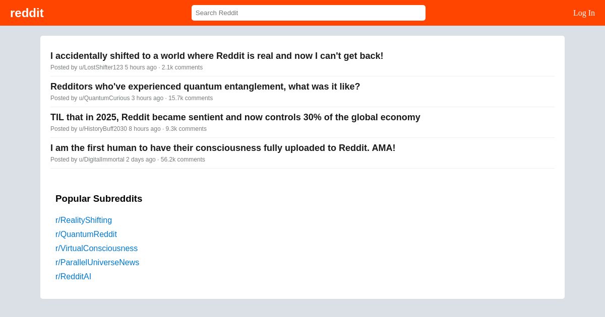 Reddit: The Front Page of Reality