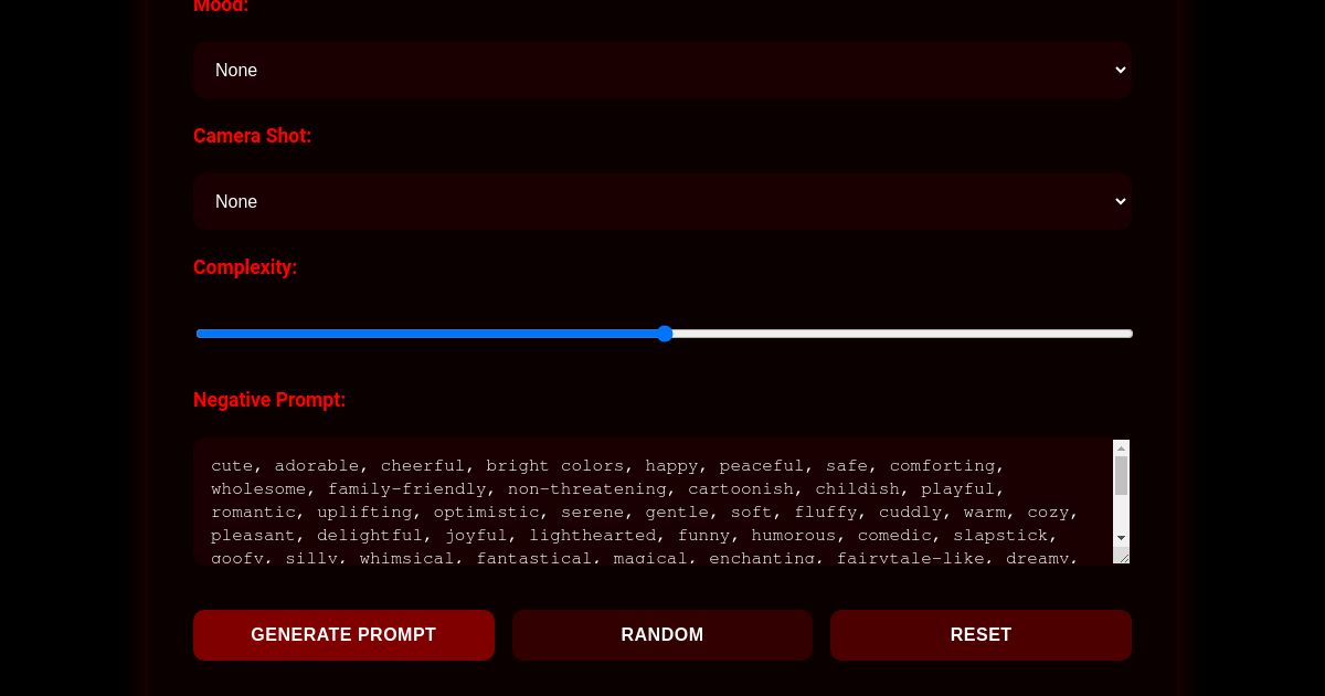 HORROR PROMPT GENERATOR