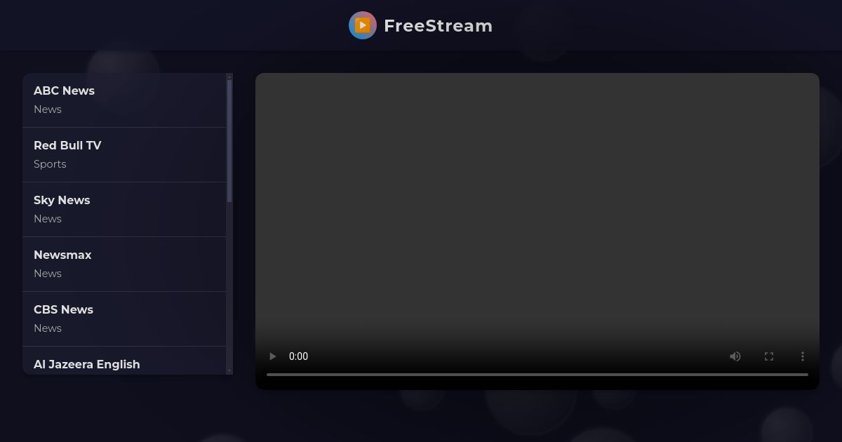 FreeStream - Live TV Channels s