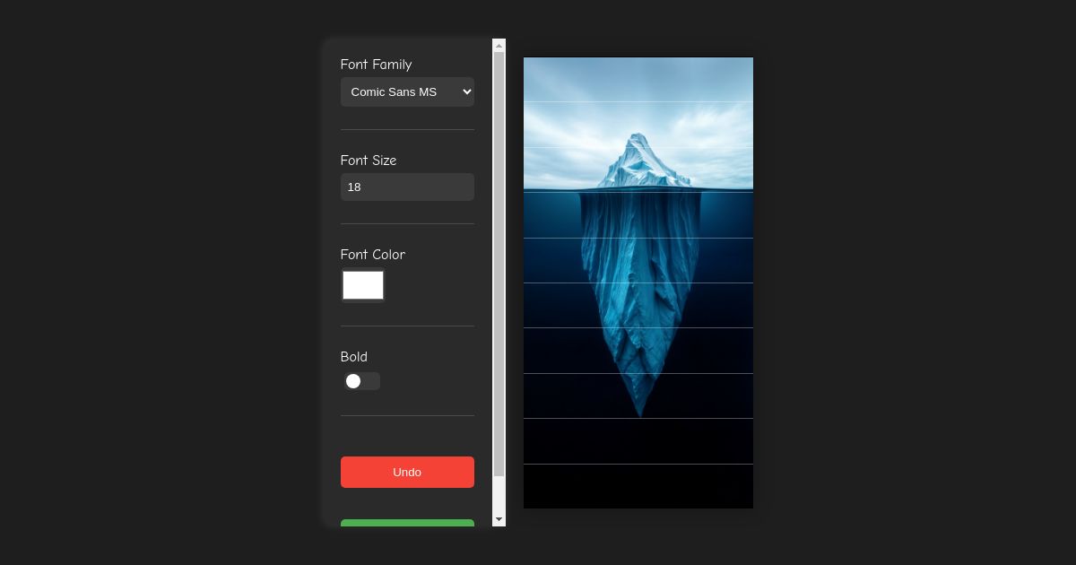 Iceberg Chart Template
