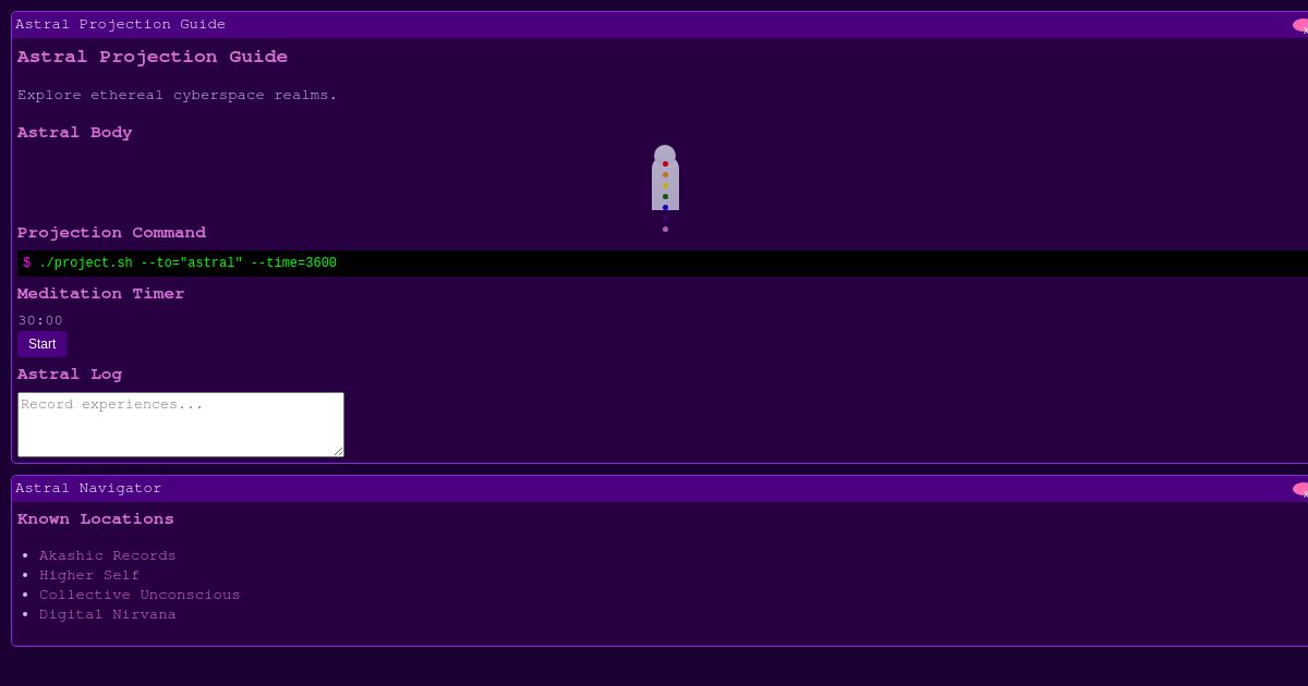 Astral Projection Guide - Unix Magic OS