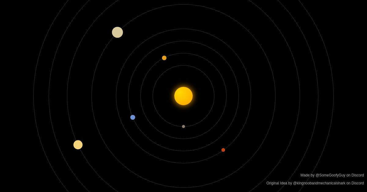 Interactive 2D Solar System Simulation