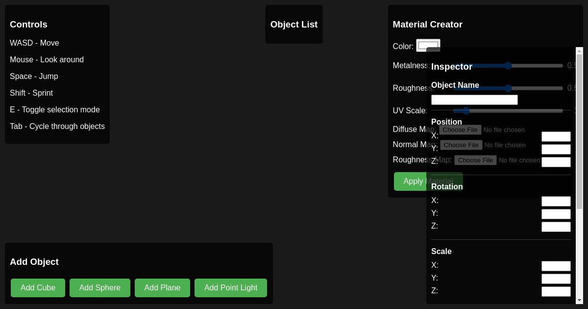 3D Engine Simulator - WebSim.ai