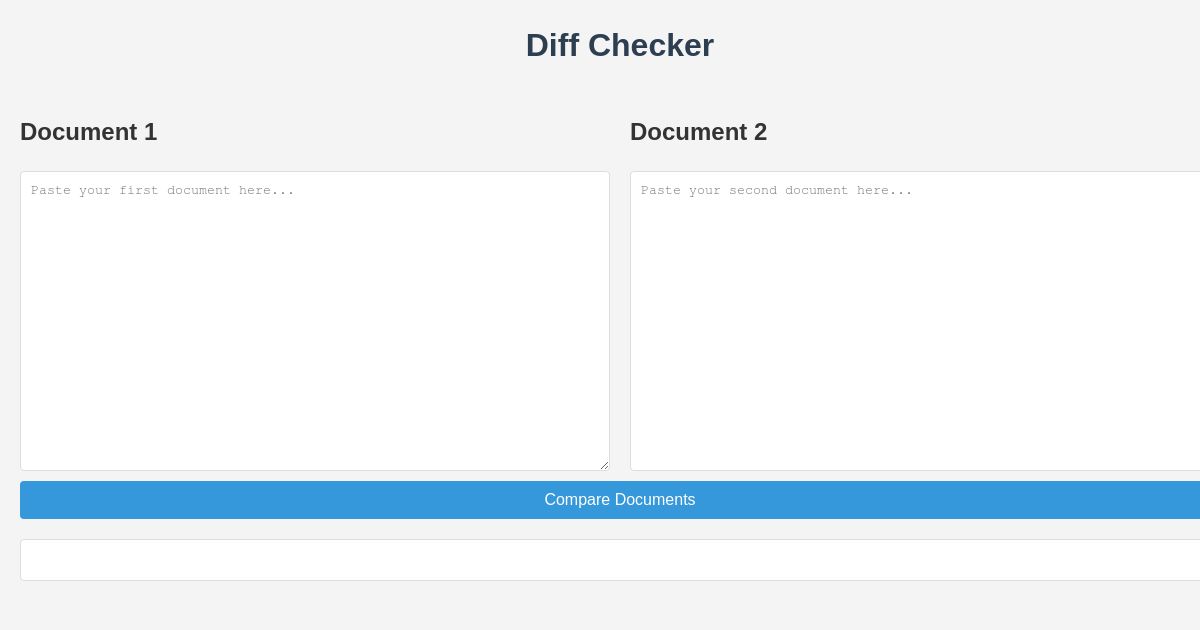 Diff Checker - Visualize Document Differences