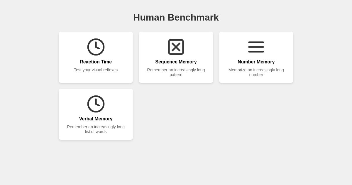 Human Benchmark