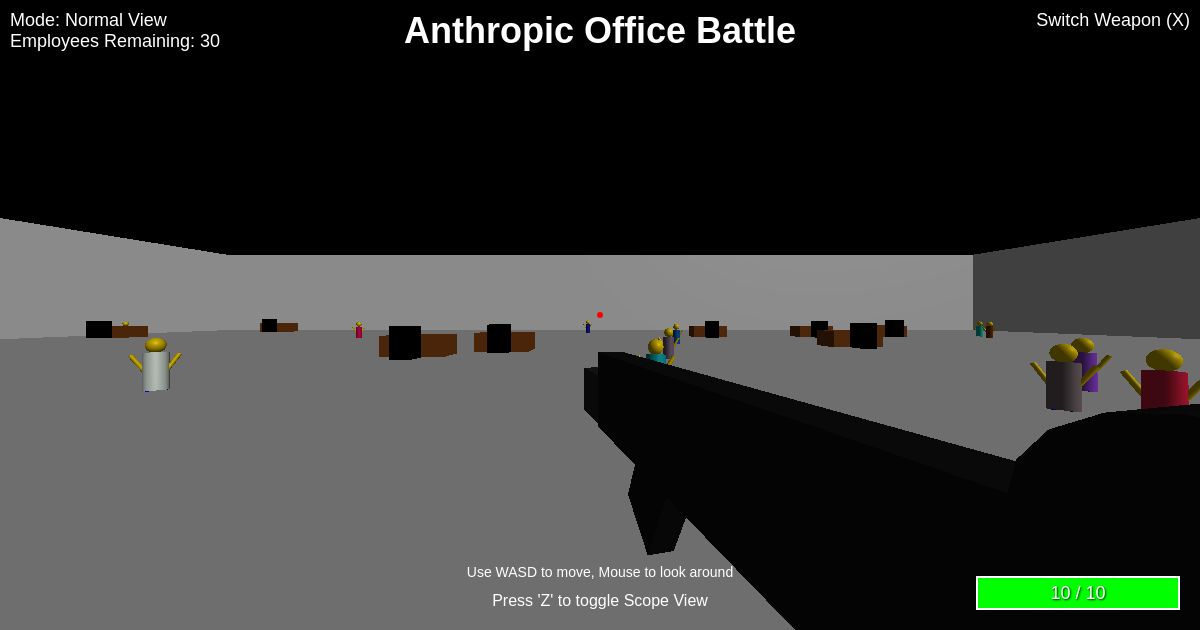 Anthropic Office Battle Simulator