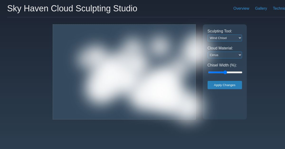 Cloud Sculpting Studio - Wind Chisel | Cirrus