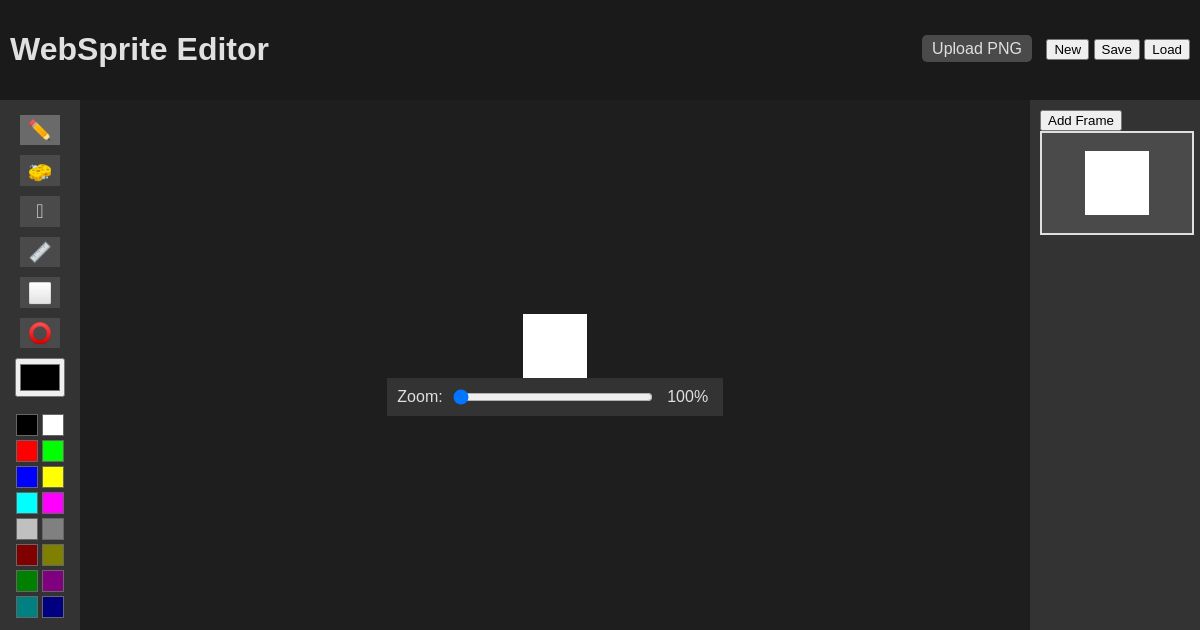 WebSprite Editor - Editor de Sprites 2D Online