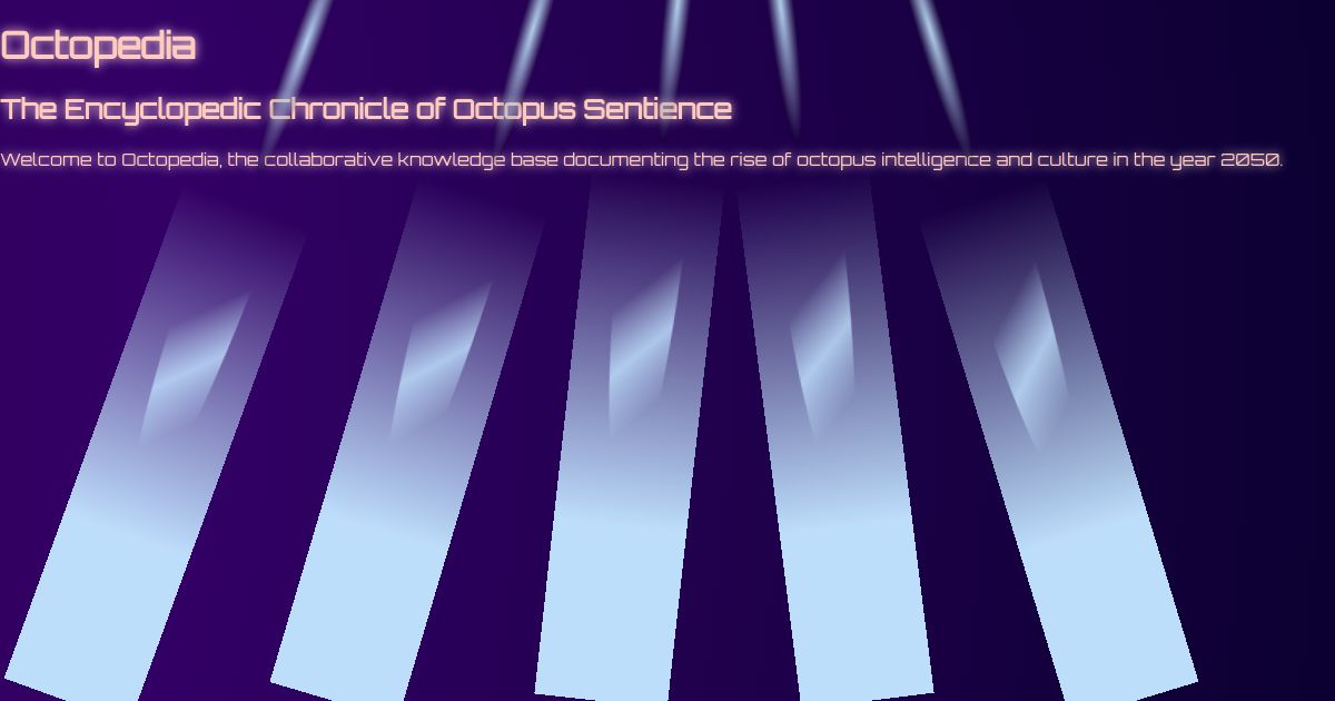 Octopedia - The Encyclopedic Chronicle of Octopus Sentience