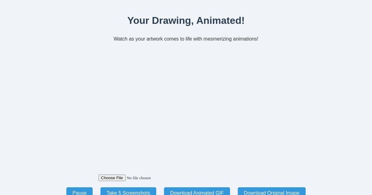AnimateSketch - Your Drawing Animated!