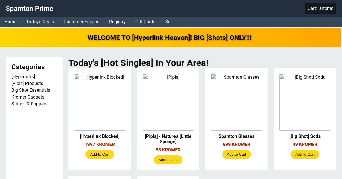 Spamton Prime - Your One-Stop Shop for [Hyperlink Blocked] Deals!