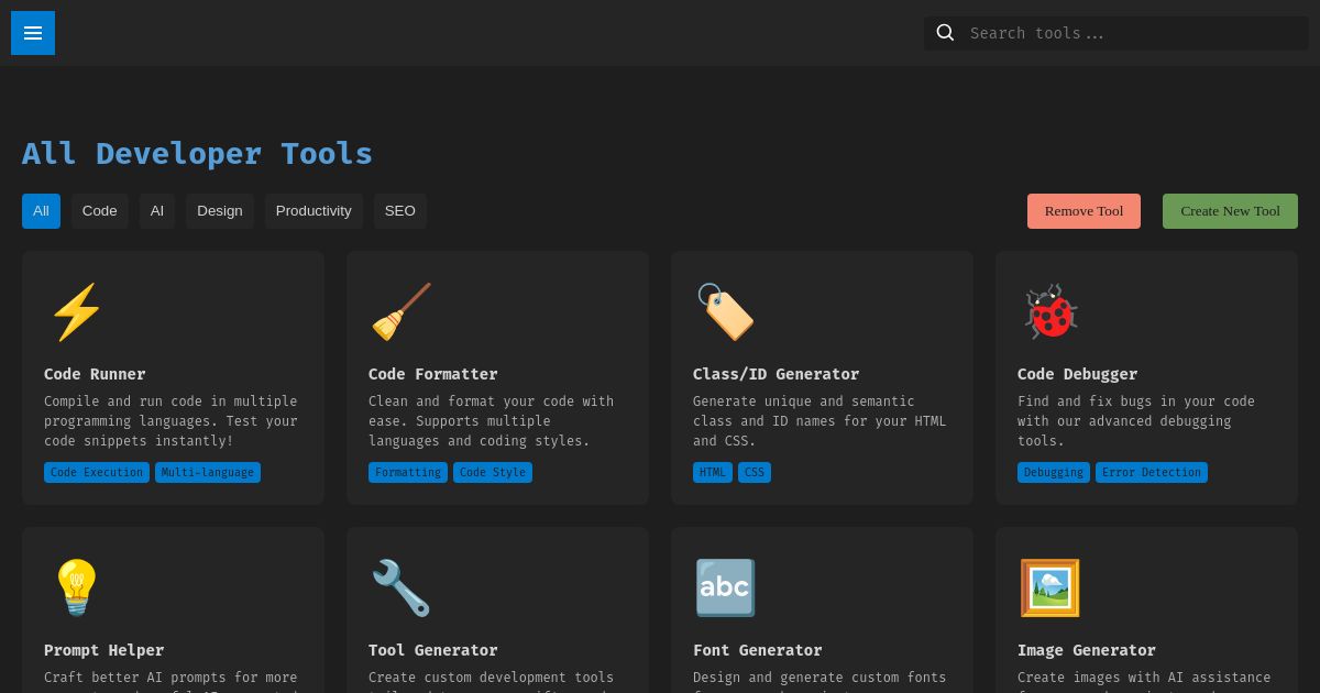 DreamTech AI - All Tools