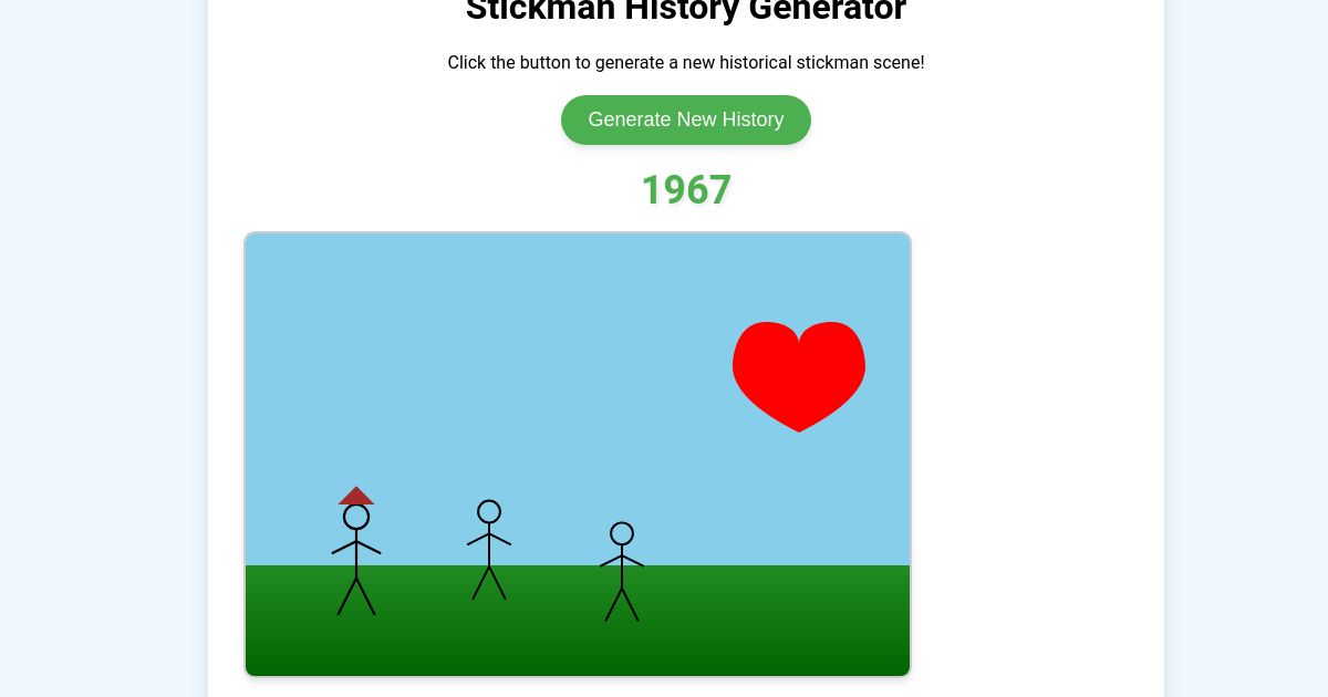 Stickman History Generator