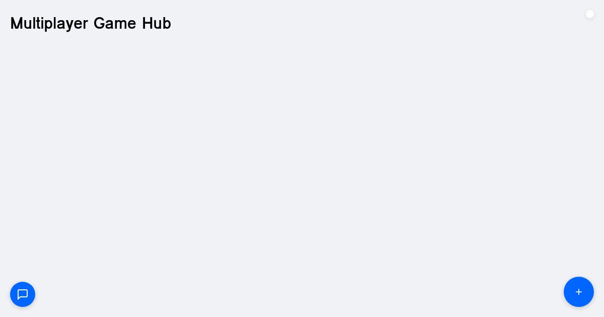 Multiplayer Game Hub