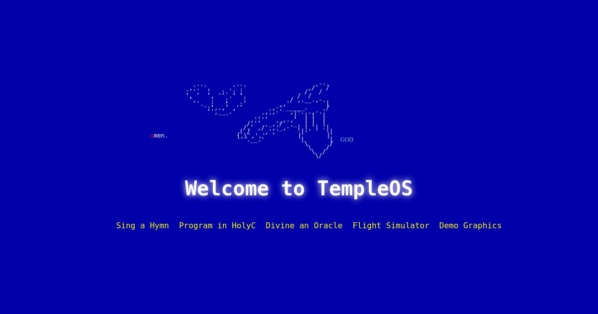 TempleOS Desktop