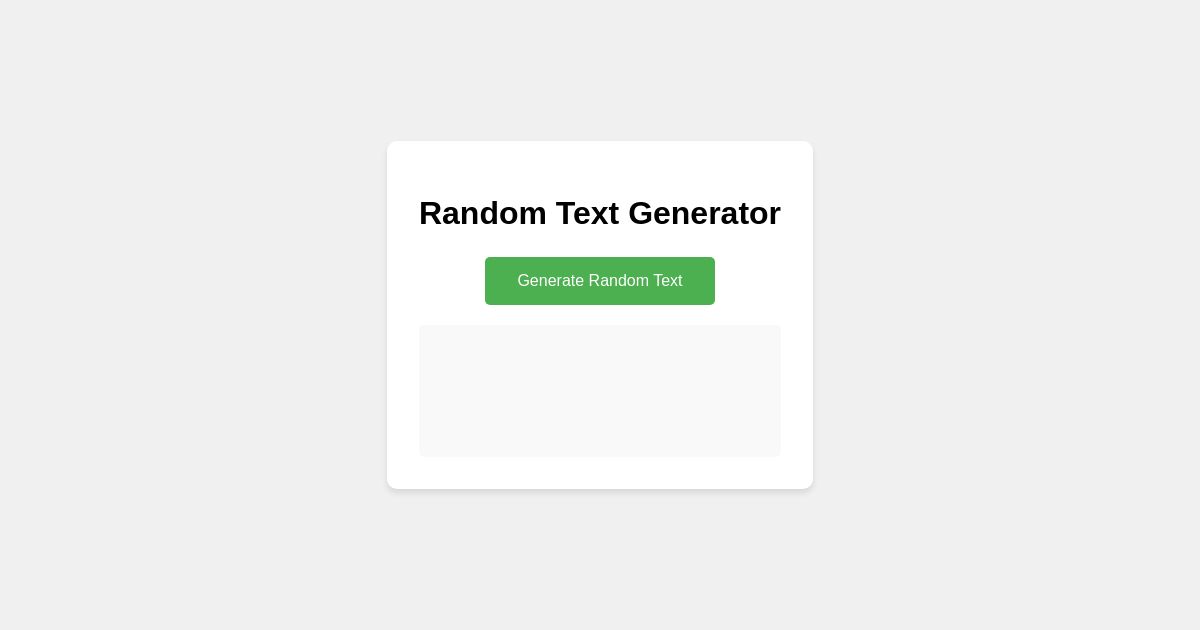 Random Text Generator