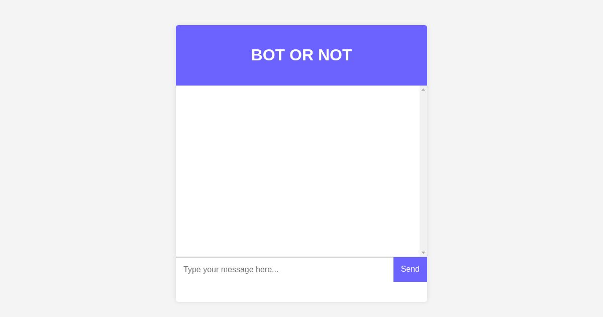BOT OR NOT