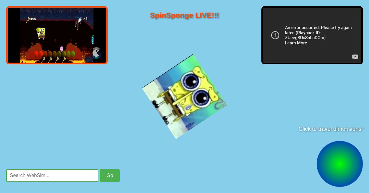 SpongeBob's Interdimensional Desktop Portal