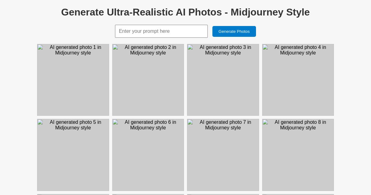 PhotoGen AI - Generate Ultra-Realistic AI Photos