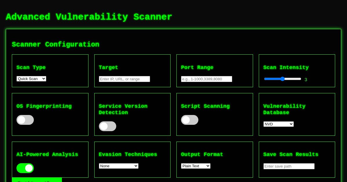 HackerSimulator.AI - Advanced Vulnerability Scanner