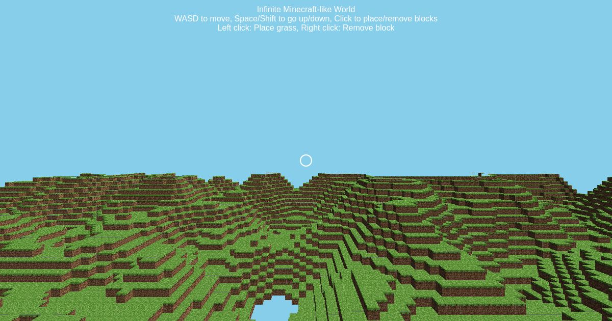 Infinite Minecraft-like World - WebSim