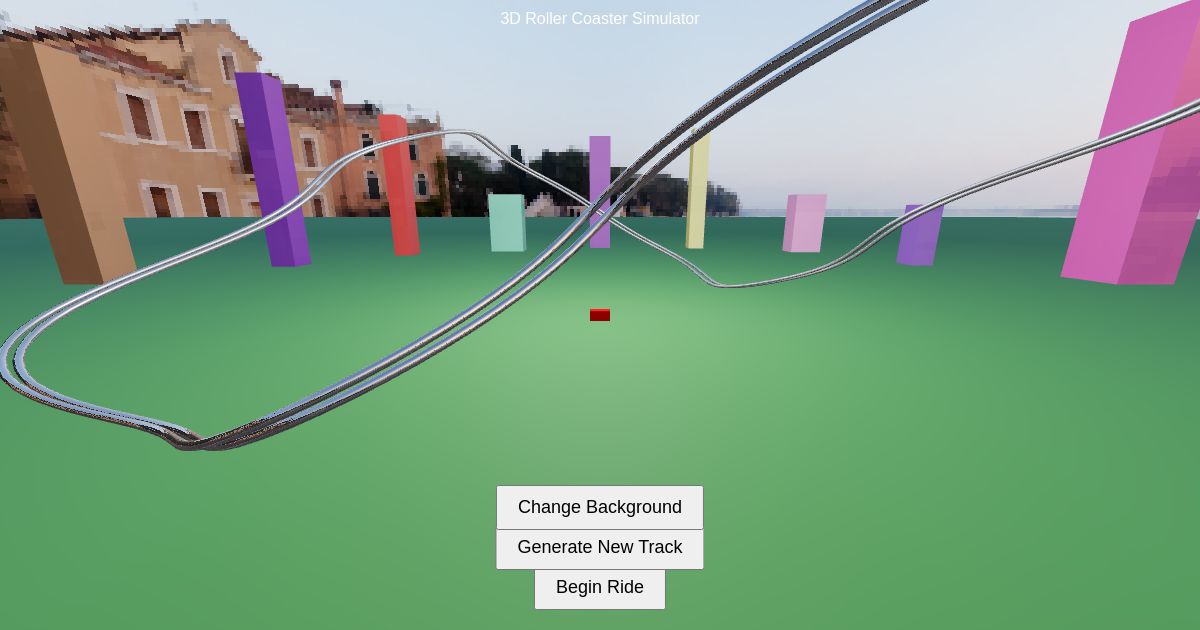 3D Roller Coaster Simulator