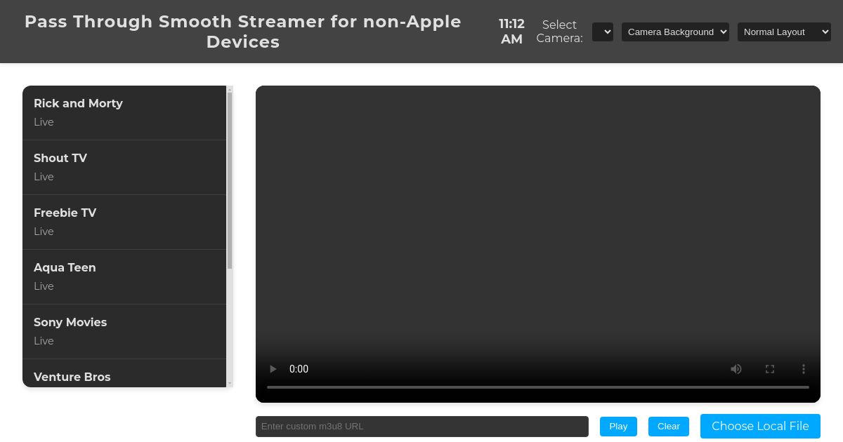 Pass Through Smooth Streamer for non-Apple Devices
