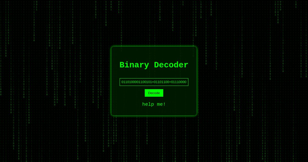Binary Decoder