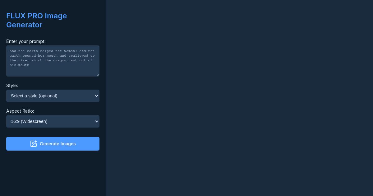 FLUX PRO Image Generator