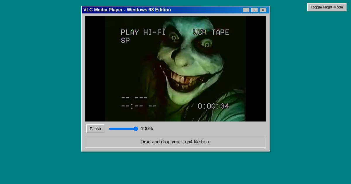VLC Media Player - Windows 98 Editionstyl