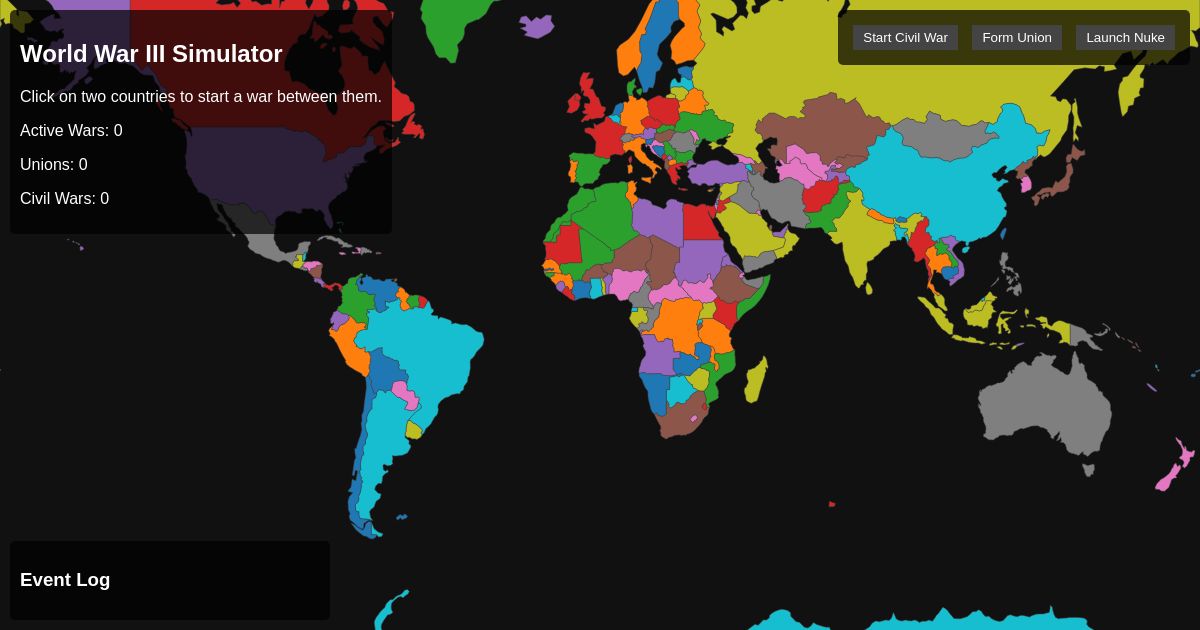 World War III Simulator - Advanced Geopolitical Edition