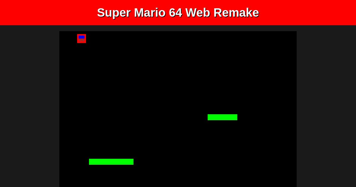 Super Mario 64 Web - Full 3D Remake