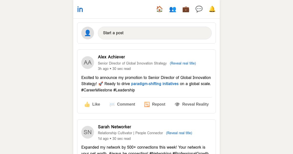 LinkedIn-Reality: Unveiling Professional Truths