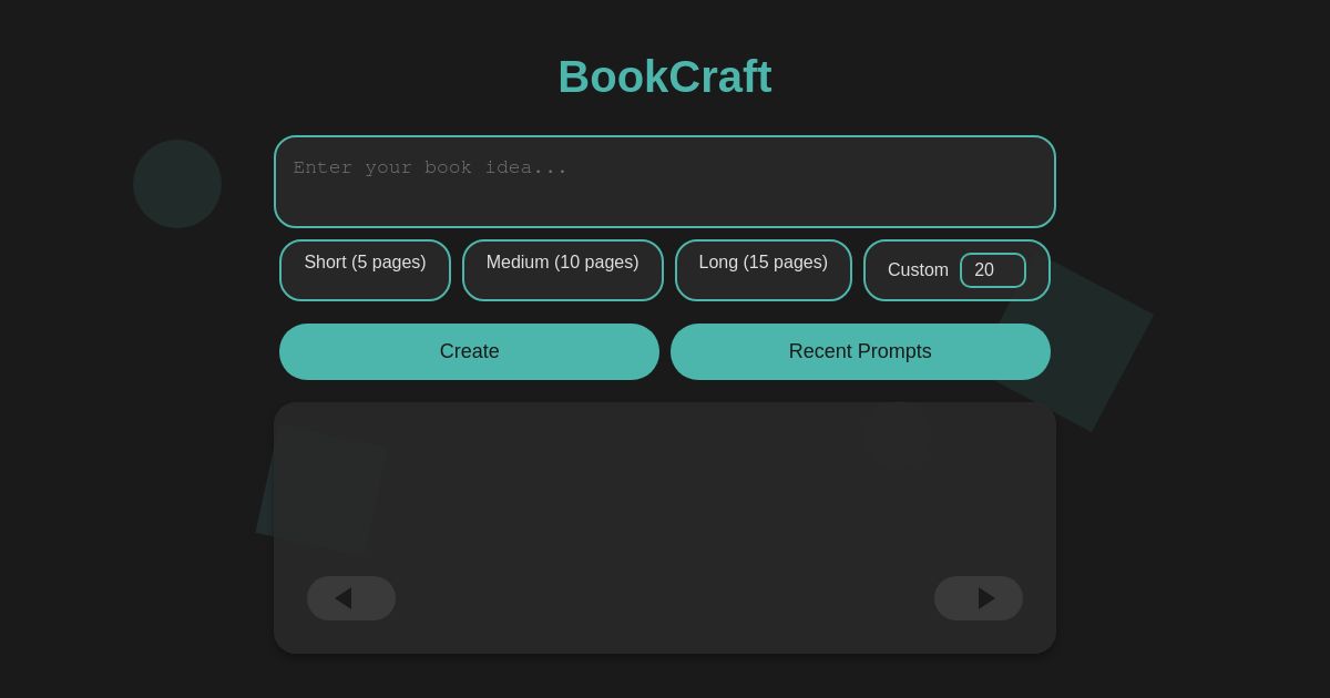 BookCraft - Create Your Own Interactive Story