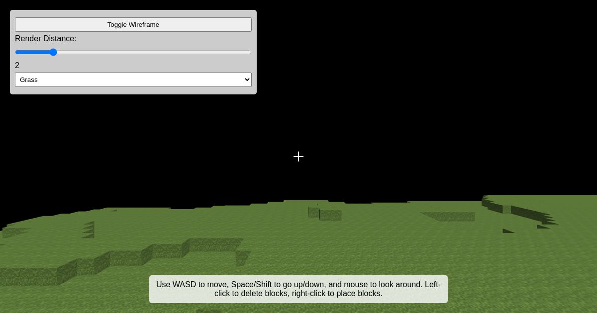 3D Procedural World with Block Placement and Custom Textures