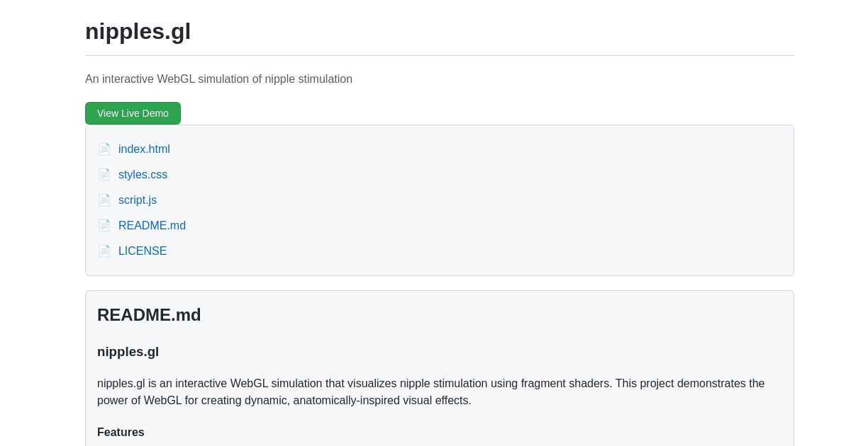 nipples.gl - GitHub Repository