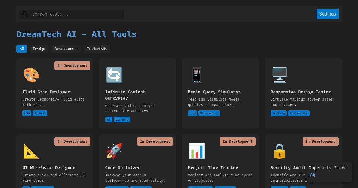 DreamTech AI - All Tools