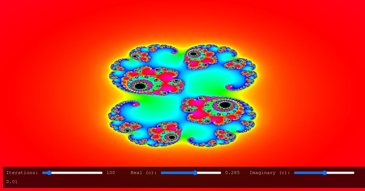 Fractal zoom (Julia set)
