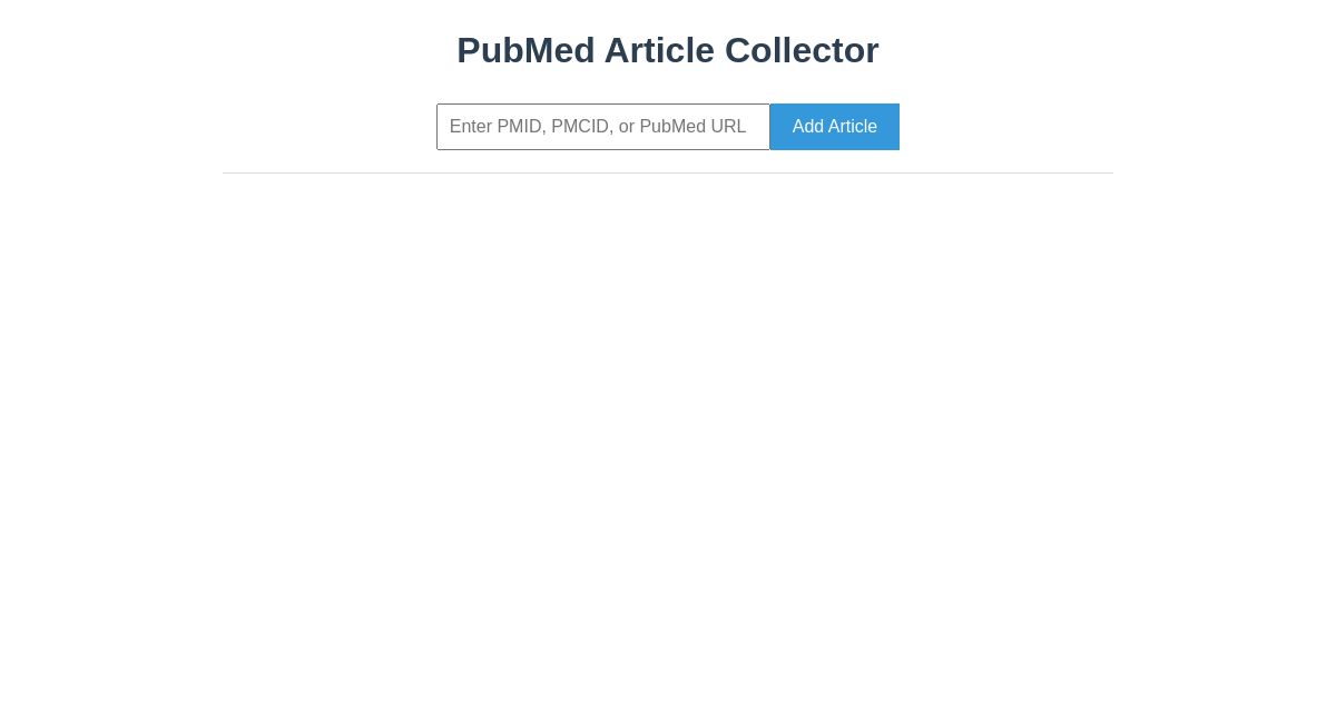 PubMed Article Collector