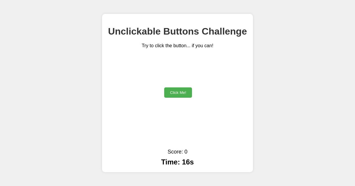 Unclickable Buttons .com