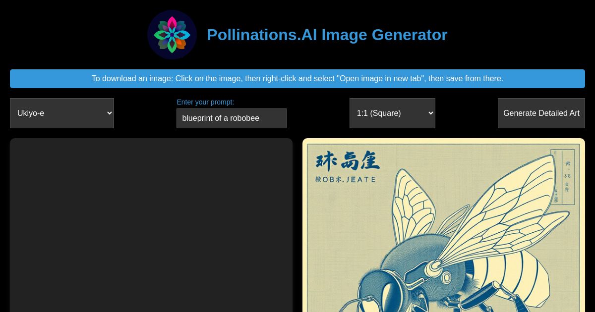 Pollinations.AI Image Generator: Dynamic AI Art Creation