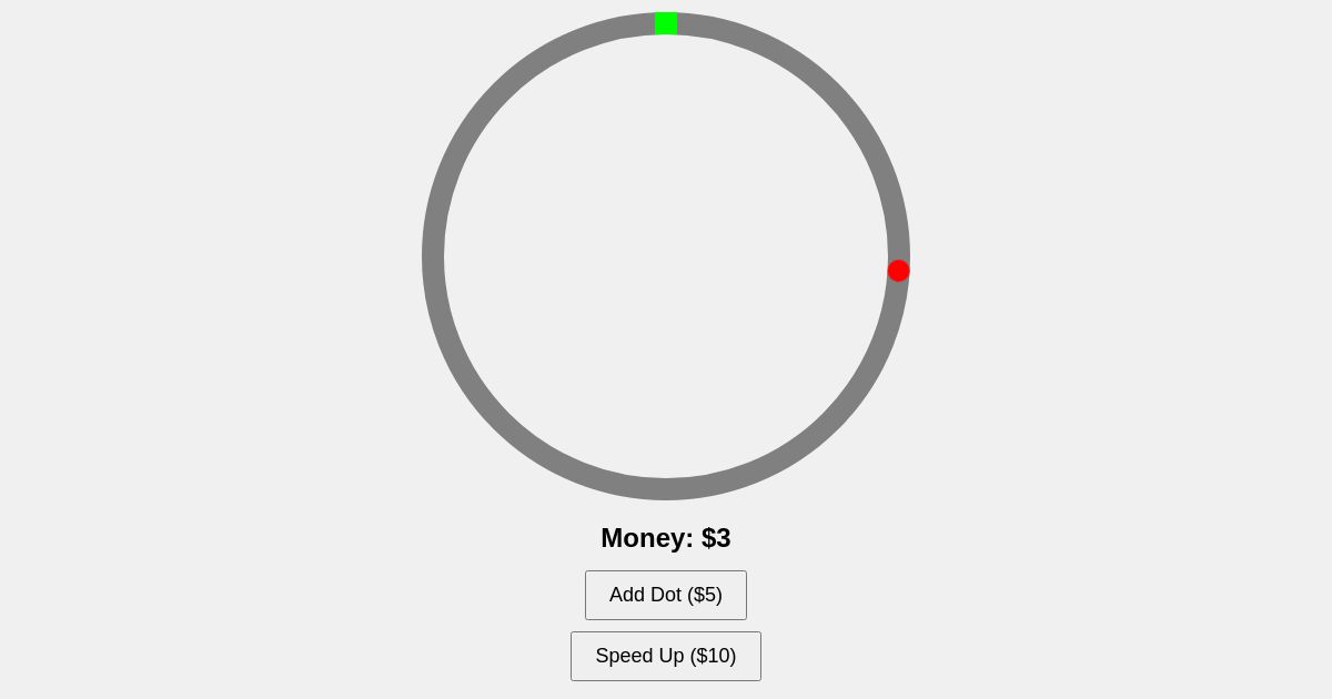 Circle Track Game: Earn Money and Upgrade