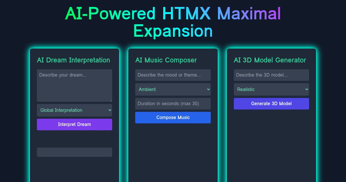 AI-Powered HTMX Maximal Expansion