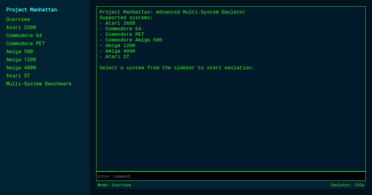Project Manhattan: Advanced Multi-System Emulator