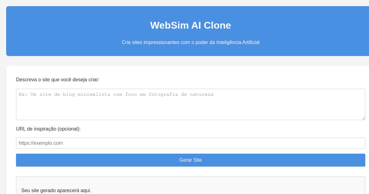 WebSim AI Clone
