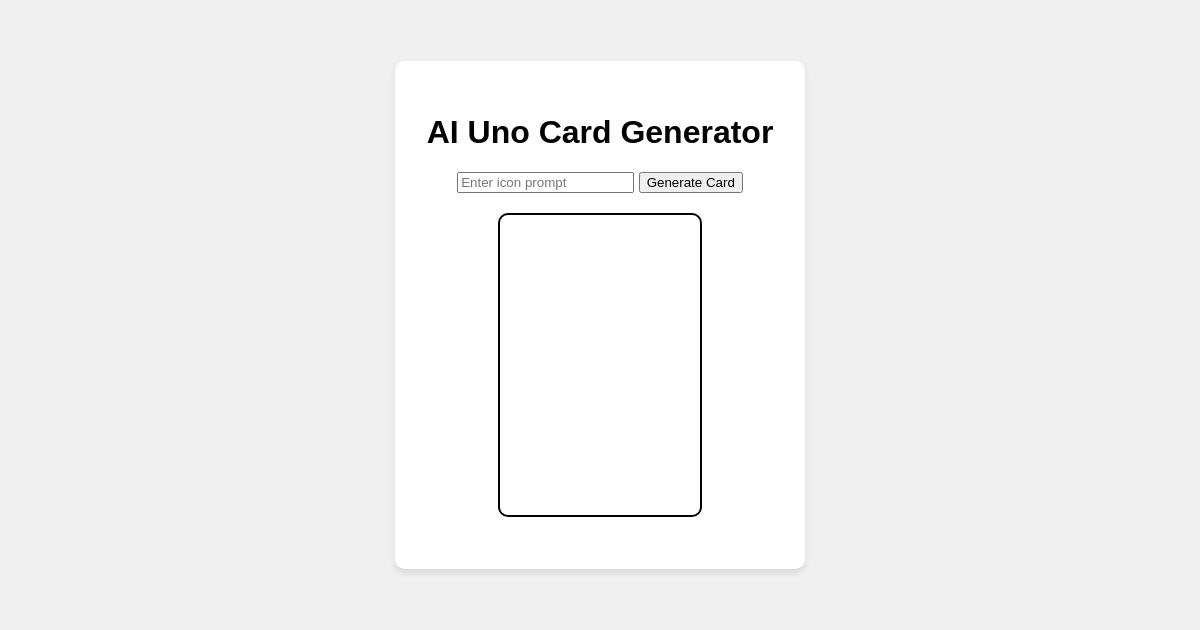 AI Uno Card Generator