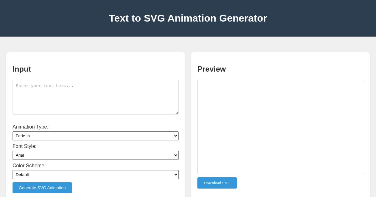 Leet.One - Text to SVG Animation Generator